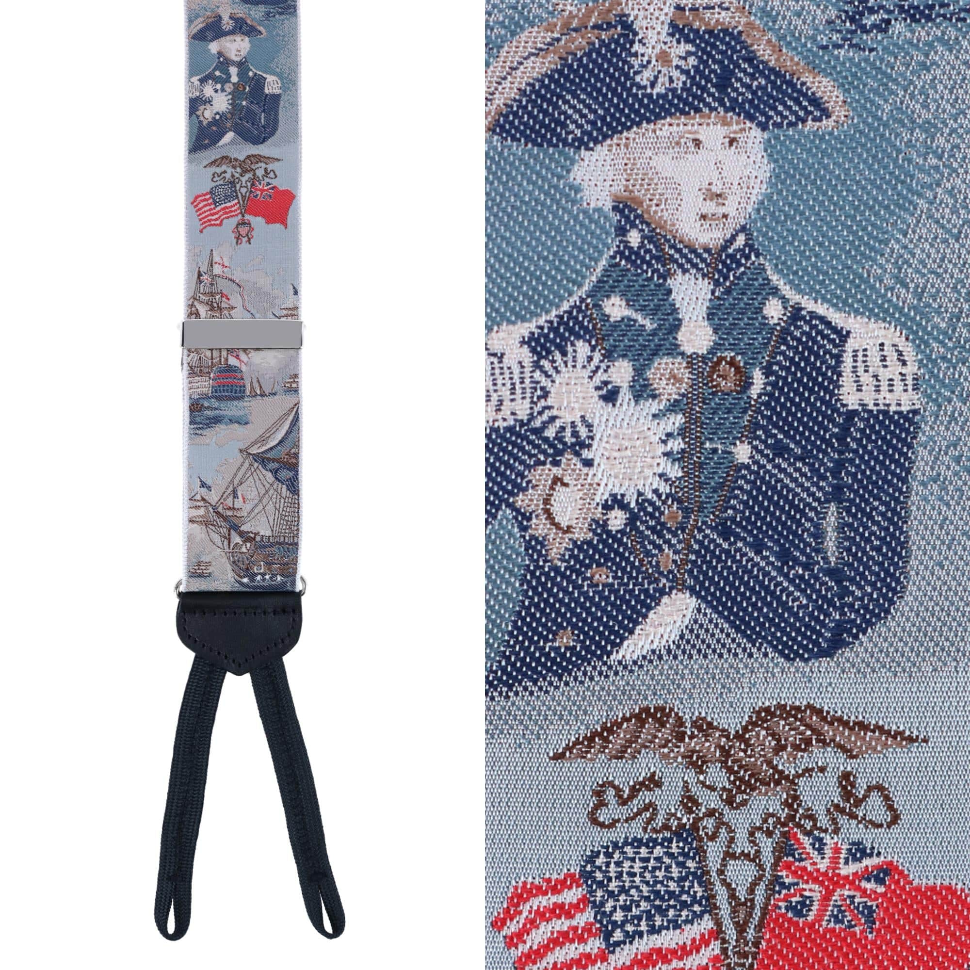 Limited Edition The Commander Woven Silk Formal End Braces by Trafalgar ...