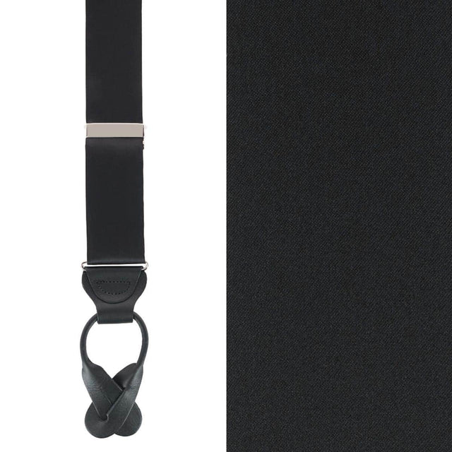 Big & Tall Dutton Solid Colored Silk Button End Braces by Trafalgar Men ...
