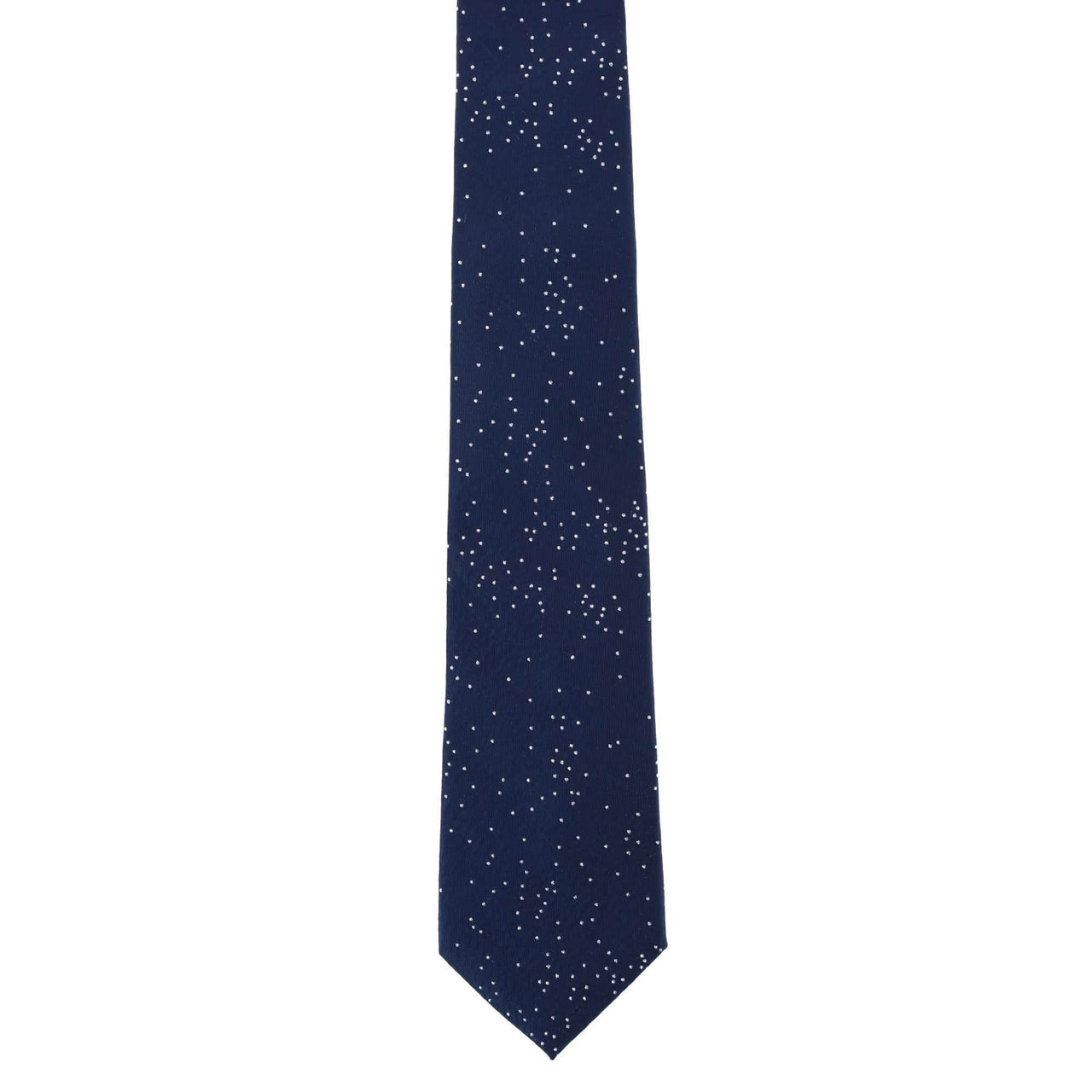 Mystere Metallic Star Light Silk Necktie by Trafalgar Men's Accessories