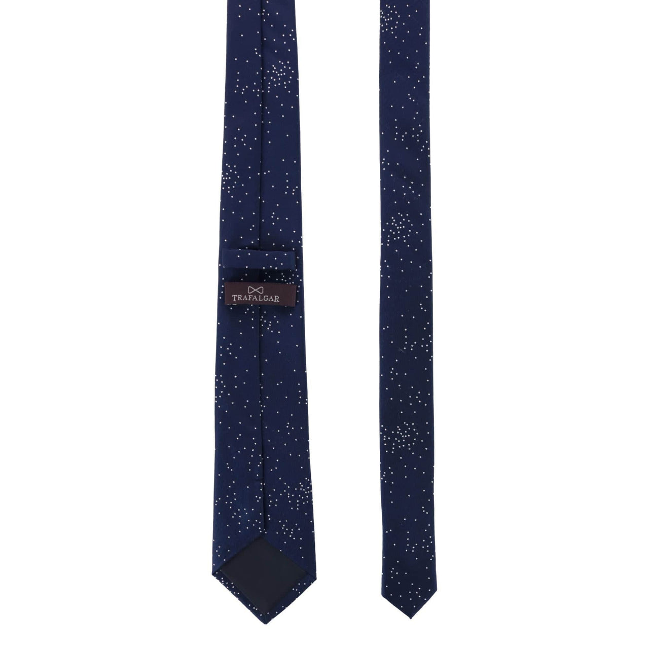 Mystere Metallic Star Light Silk Necktie by Trafalgar Men's Accessories