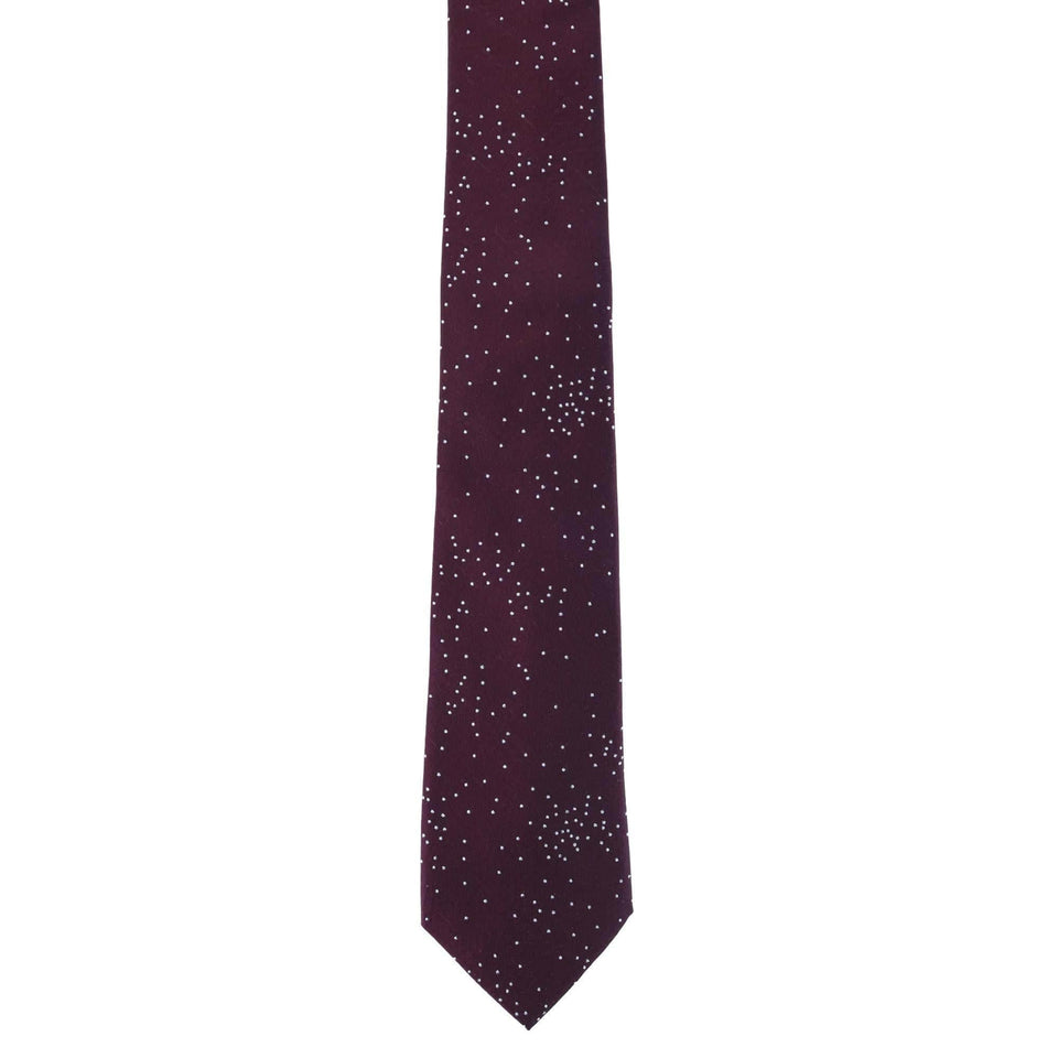 Mystere Metallic Star Light Silk Necktie by Trafalgar Men's Accessories